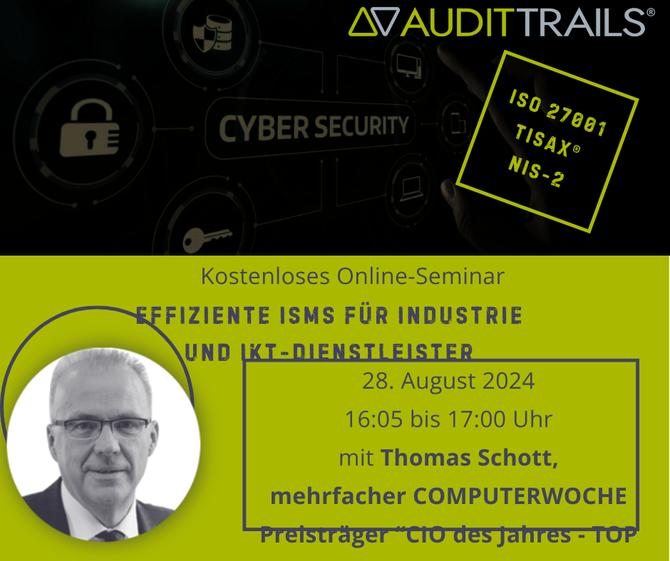 Online-Seminar am 28.08.2024: ISMS in der Praxis