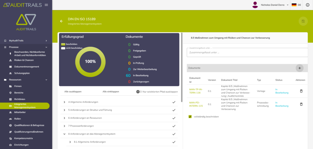 ISO 15189 QM-System und Laborsoftware | AUDITTRAILS